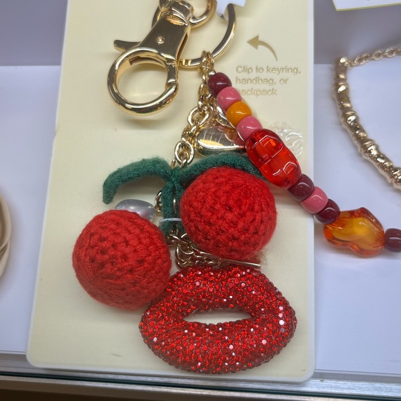 Piper | Accessories | Nwt Piper K Gorgeous Red Cherry And Lips Keychain ...